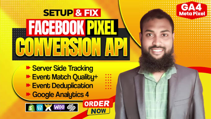 Setup meta pixel conversion api, fix facebook pixel, server side ...
