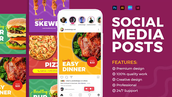 Create social media posts, ads, instagram posts and facebook banners by ...