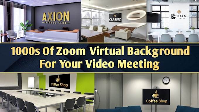 Design custom zoom virtual backgrounds with your logo by Farhaangull ...