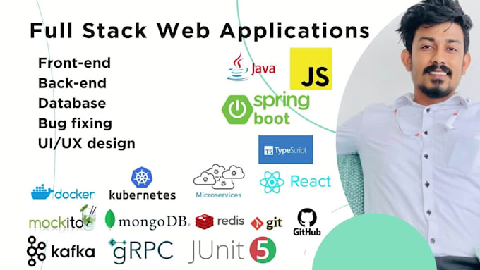 Build full stack web apps microservices with java spring boot by Theshika_navod | Fiverr