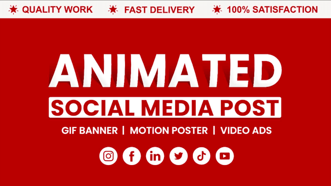 Create animated post, animated gif banner and motion flyer by Fahad ...