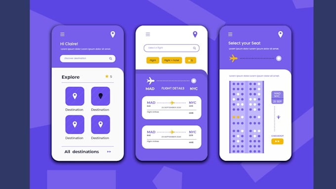 Design mobile app ui ux design, website ui design and ui ux by Bhavystudio | Fiverr