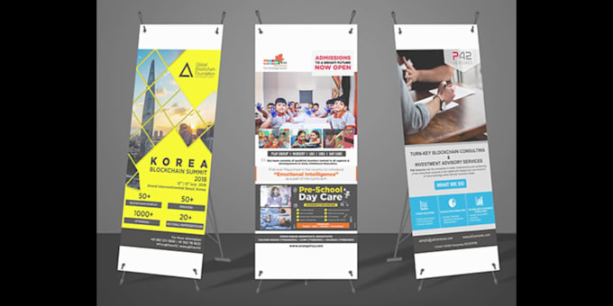 Design promotional, corporate, business banner, standee and billboards ...