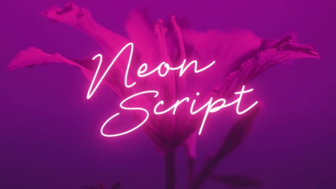 Make custom neon sign light text animations intro by Josna_akter | Fiverr
