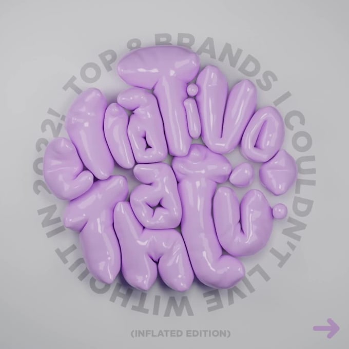 Create an inflated 3d text by Criativothatu | Fiverr