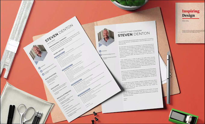 Perform professional resume design, cv design and cover letter template ...