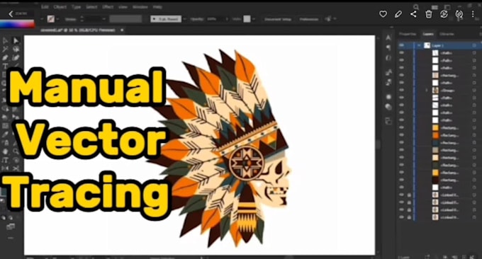 Manually trace, redraw your logo or image to vector by Sulaymanshahzad | Fiverr