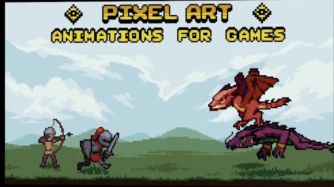 Create smooth pixel art animations for games by Aaroneye | Fiverr