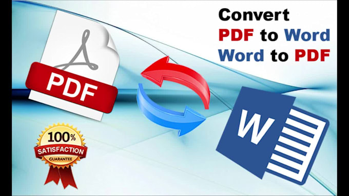 Convert your pdf to microsoft word or microsoft word to pdf by ...