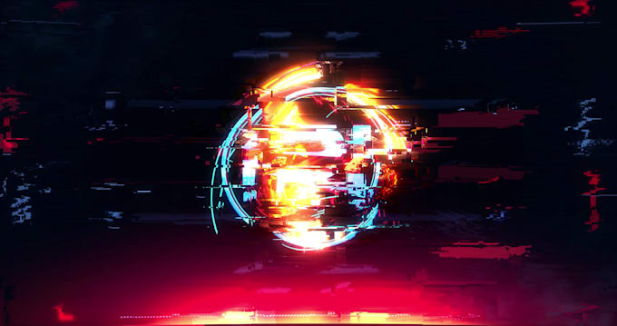 Make cyberpunk glitch logo animation by Sathikasw | Fiverr