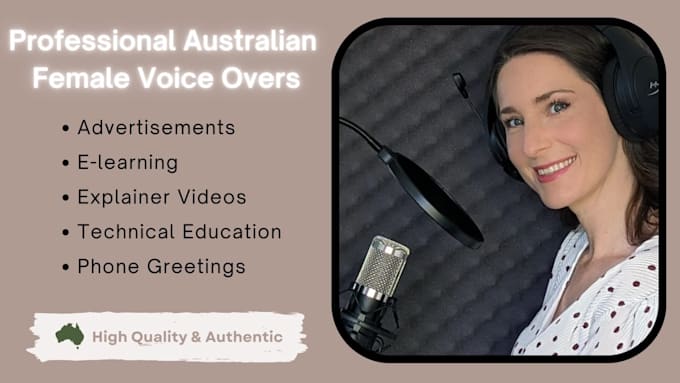 Record a professional australian female voice over by Kerriduncan | Fiverr