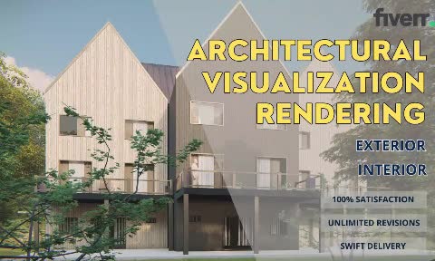 Visualize architectural interior and exterior, 3d rendering walkthrough by Arch_zia | Fiverr