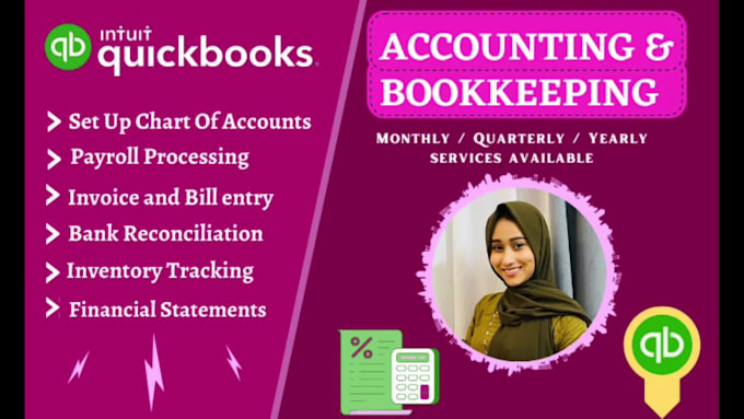 Set up and clean up your quickbooks online bookkeeping by Nidabaig722 | Fiverr