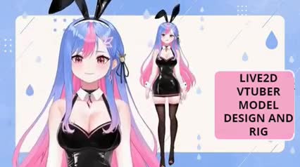 Design and rig high quality live2d vtuber model, vtuber rigging live2d rigging by Hoyinlek | Fiverr