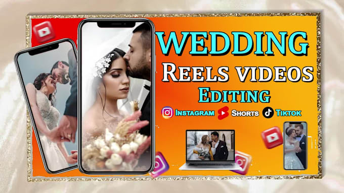 Edit your wedding reels and short video by Graphics_divya | Fiverr