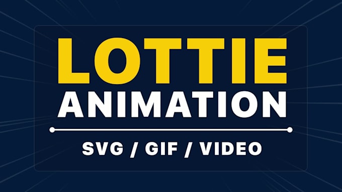 Do custom website lottie svg gif app animation by Amit_disendor | Fiverr