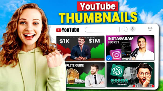 Design eye catching youtube thumbnails by B_kalyani | Fiverr