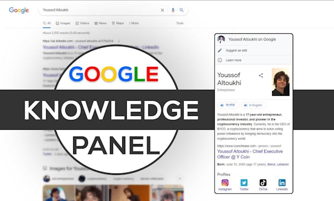 Create and claim google knowledge graph for search engine ranking by ...