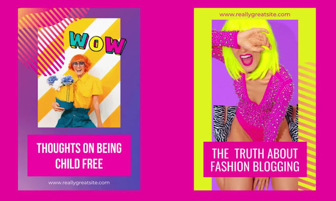 Design trendy eye catching pinterest pins for your profile by ...