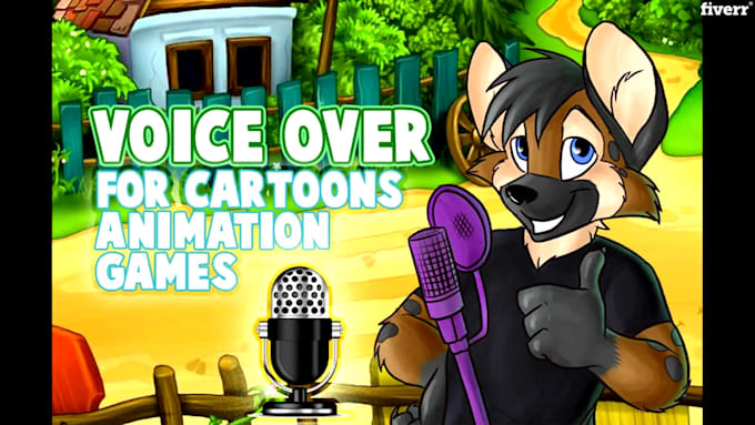 Record professional animation cartoon character voice over by ...