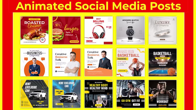 Do eye caughty animated posts within 10 hour by Ammar_gdesigner | Fiverr