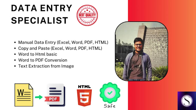 Data entry typing work job, copy paste, excel data entry by ...