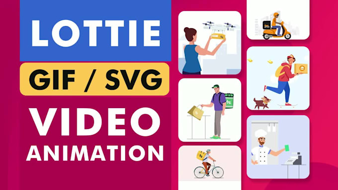 Create lottie animtion json svg gif for website or app by Aartidesign ...