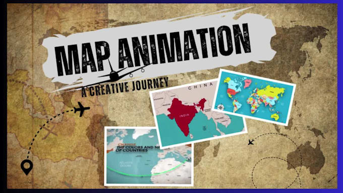 Create map animation documentary style, area animation and country ...