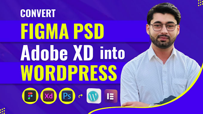 Convert figma psd or adobe xd to a responsive wordpress website using ...