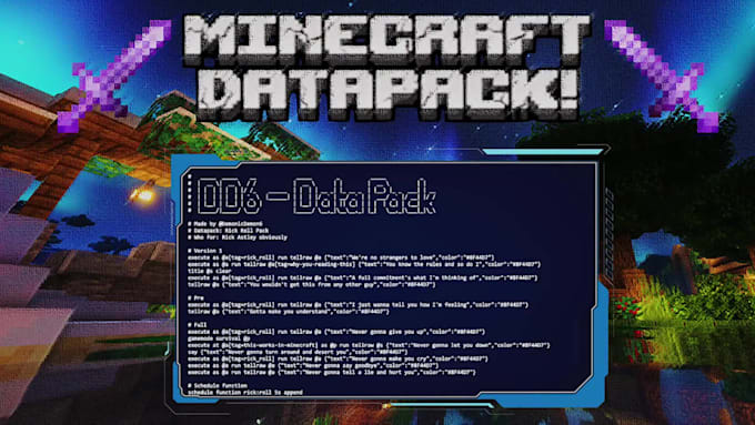 Code you a fully functional minecraft datapack by Demonicdemon6 | Fiverr