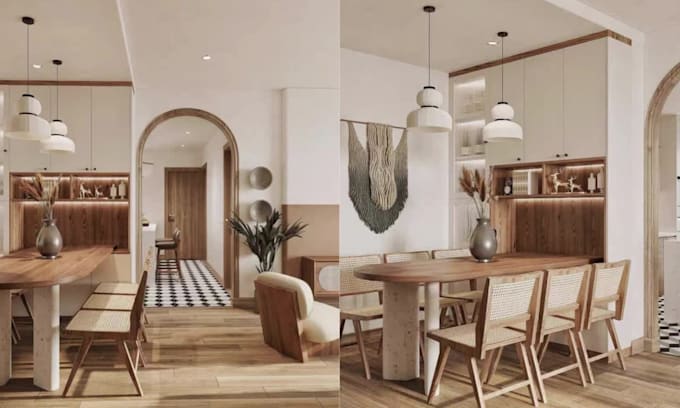 Design elegant photorealistic 3d interior renders by Chloelim_studio | Fiverr