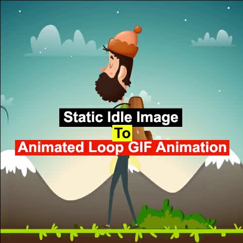 Make gif animation loop from idle picture or character by Digitalkrowd ...