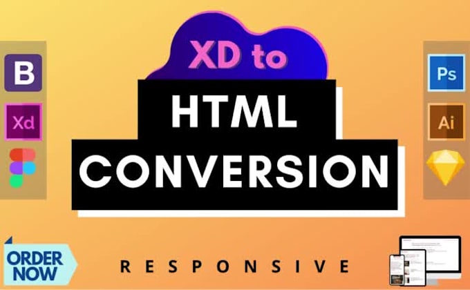 Convert xd to html, psd to html, sketch, figma, ai to html unique ...