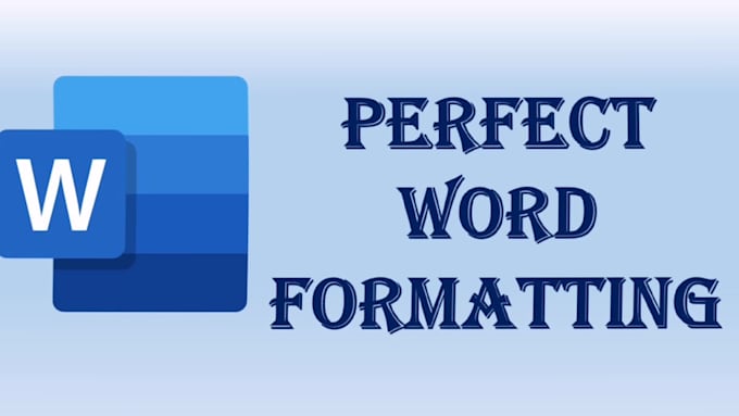 Typing and formatting using microsoft word software by Dew_fero | Fiverr