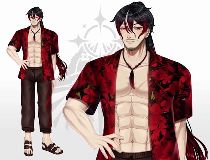 Draw and rig live2d model, vuber rigging, vtuber model, vtuber ...