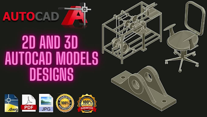 Make 2d and 3d engineering drawings models in autocad by Mirzasheraz ...