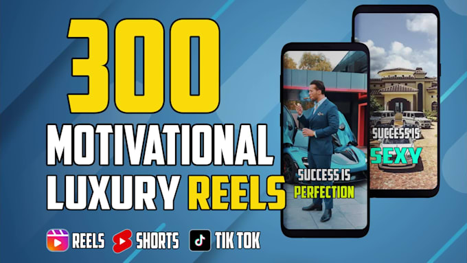 Create custom luxury motivational instagram reels and youtube shorts,fb,tik tok by Zachneft | Fiverr