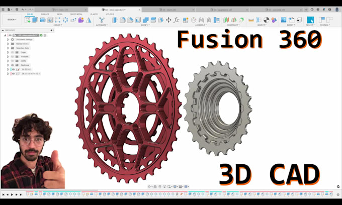 Create 3d cad models in fusion 360 by Protodreamer3d | Fiverr