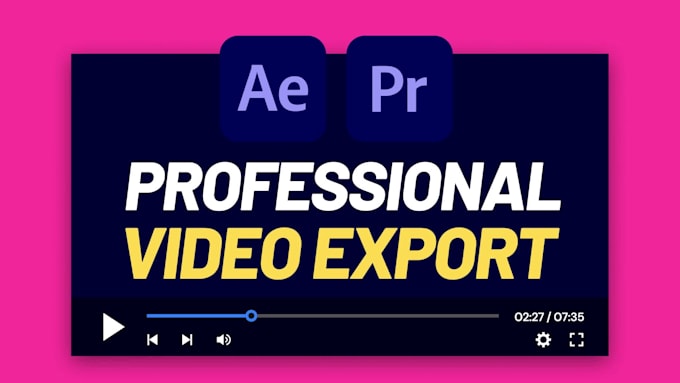 Export your adobe after effects or premiere pro project by Mxvideo | Fiverr