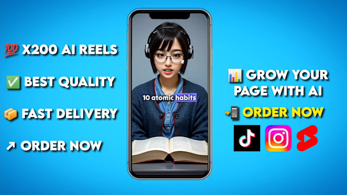 Create 200 ai motivational instagram reels, youtube shorts, tiktok by Jasneet13 | Fiverr