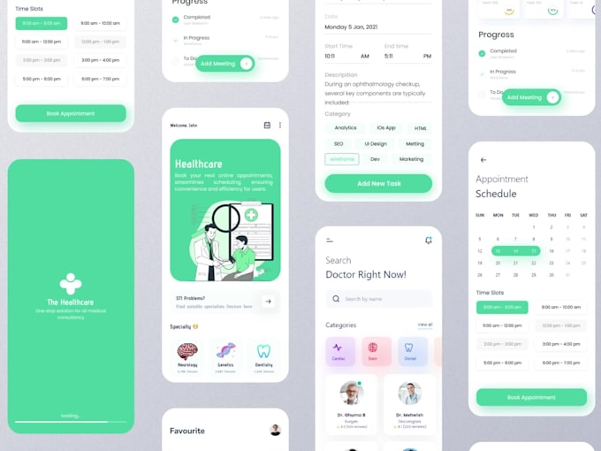 Do mobile app ux ui design and clickable protoype in figma by Rise_studios | Fiverr