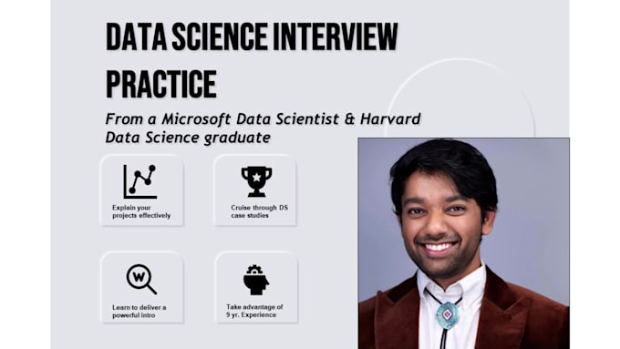 Give you extensive data science interview practice by Abhijith_asok | Fiverr