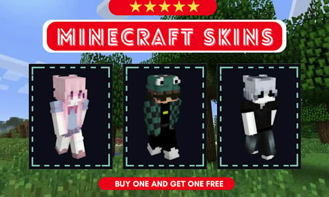 Create professional minecraft skin by Artsofdevil | Fiverr