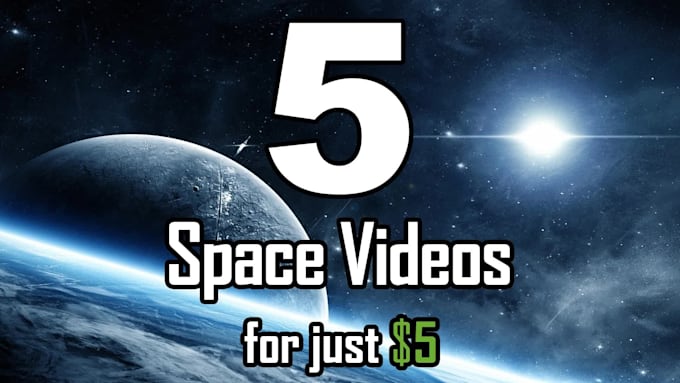 Create all 5 space logo intro videos by Videos_ | Fiverr