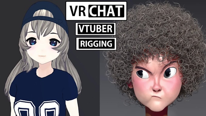 Design and rig 3d vtuber model,vrchat avatar,live2d,3d game character ...
