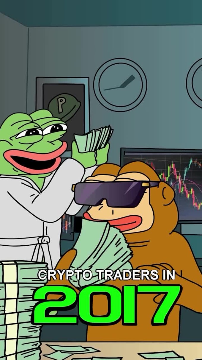 Draw crypto meme video, meme coin art, solana art, bitcoin meme video ...