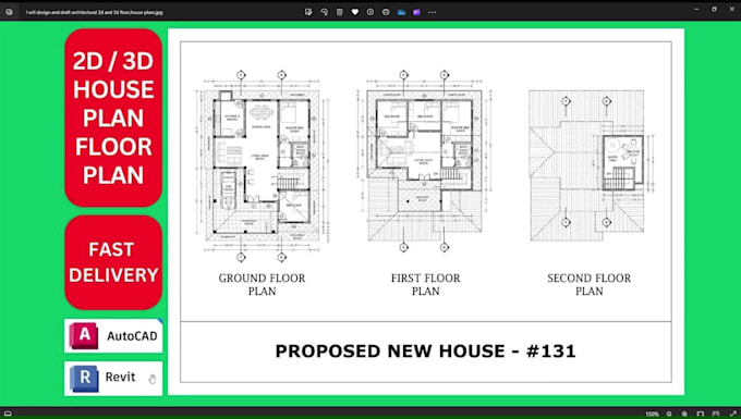 Design and draft architectural 2d and 3d floor,house plans by Chamoddmc | Fiverr