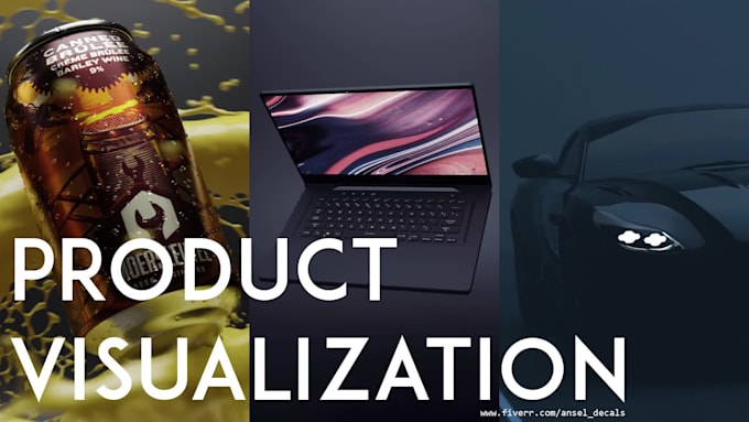 Make 3d visualization for your products by Ansel_decals | Fiverr
