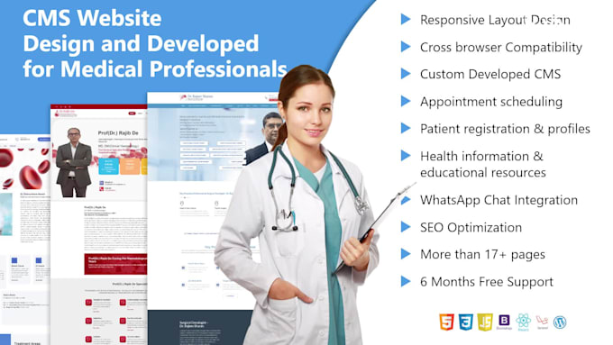 Design medical and healthcare website with cms by Kaustav012 | Fiverr