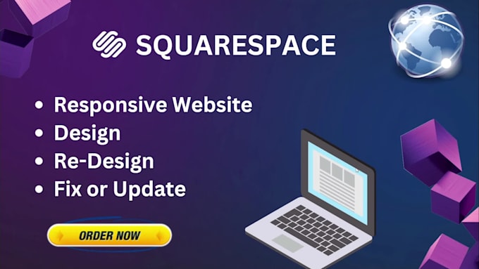 Create, design, redesign and fix your squarespace website by Codewiz007 | Fiverr